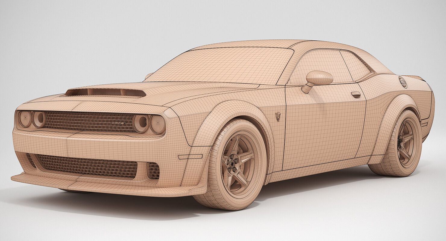 ArtStation - Dodge Challenger Demon 2018 | Resources