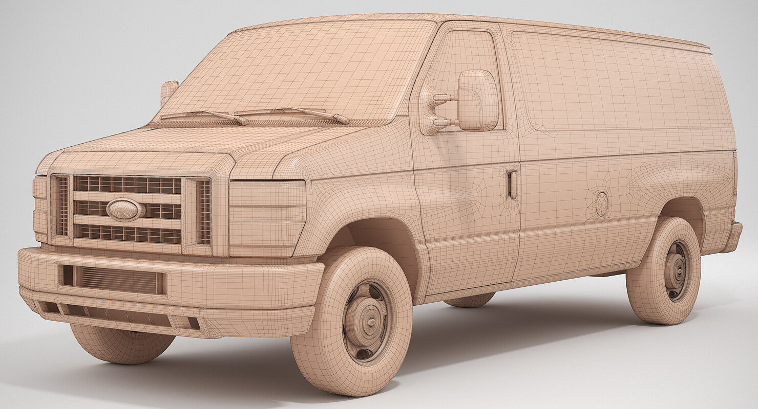 ArtStation - Ford E-Series E-350 Cargo Van | Resources