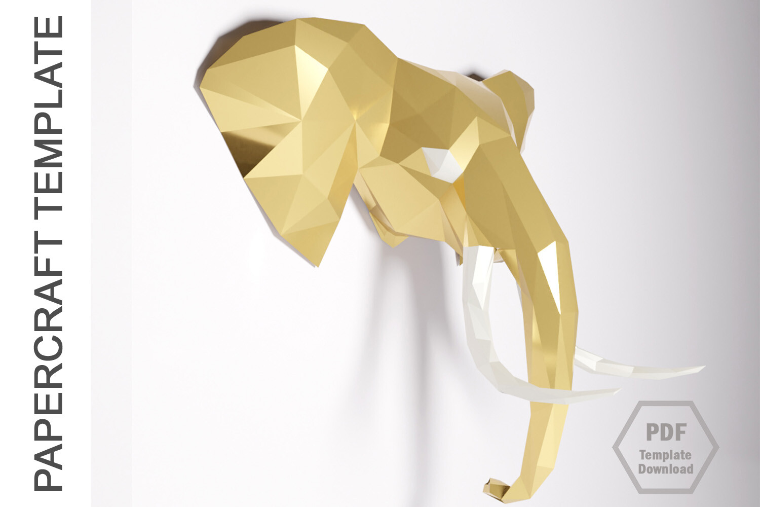 ArtStation - Elephant Papercraft DIY Home Decor PDF Template/Papercraft ...