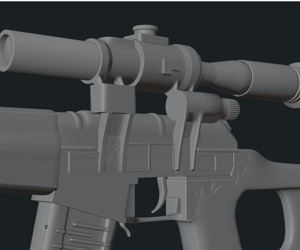 ArtStation - VSS Vintorez Gun | Game Assets