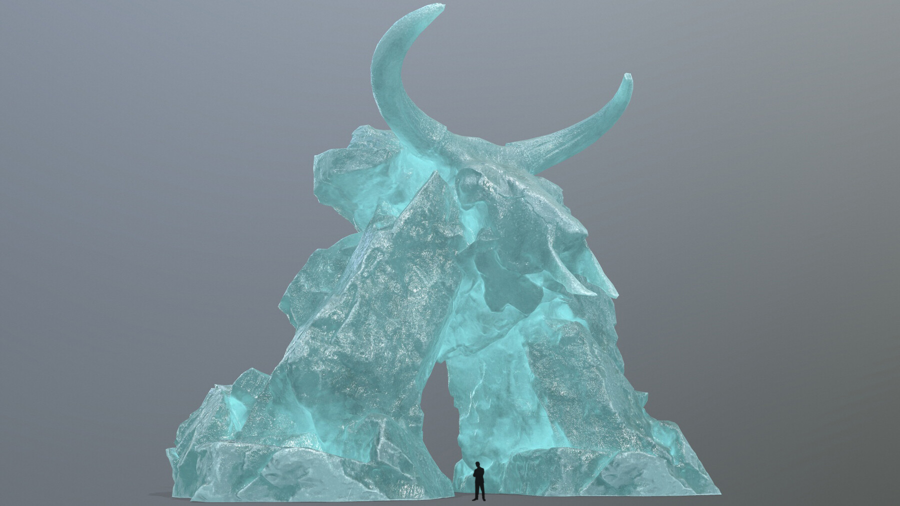ArtStation - ice skull gate | Game Assets