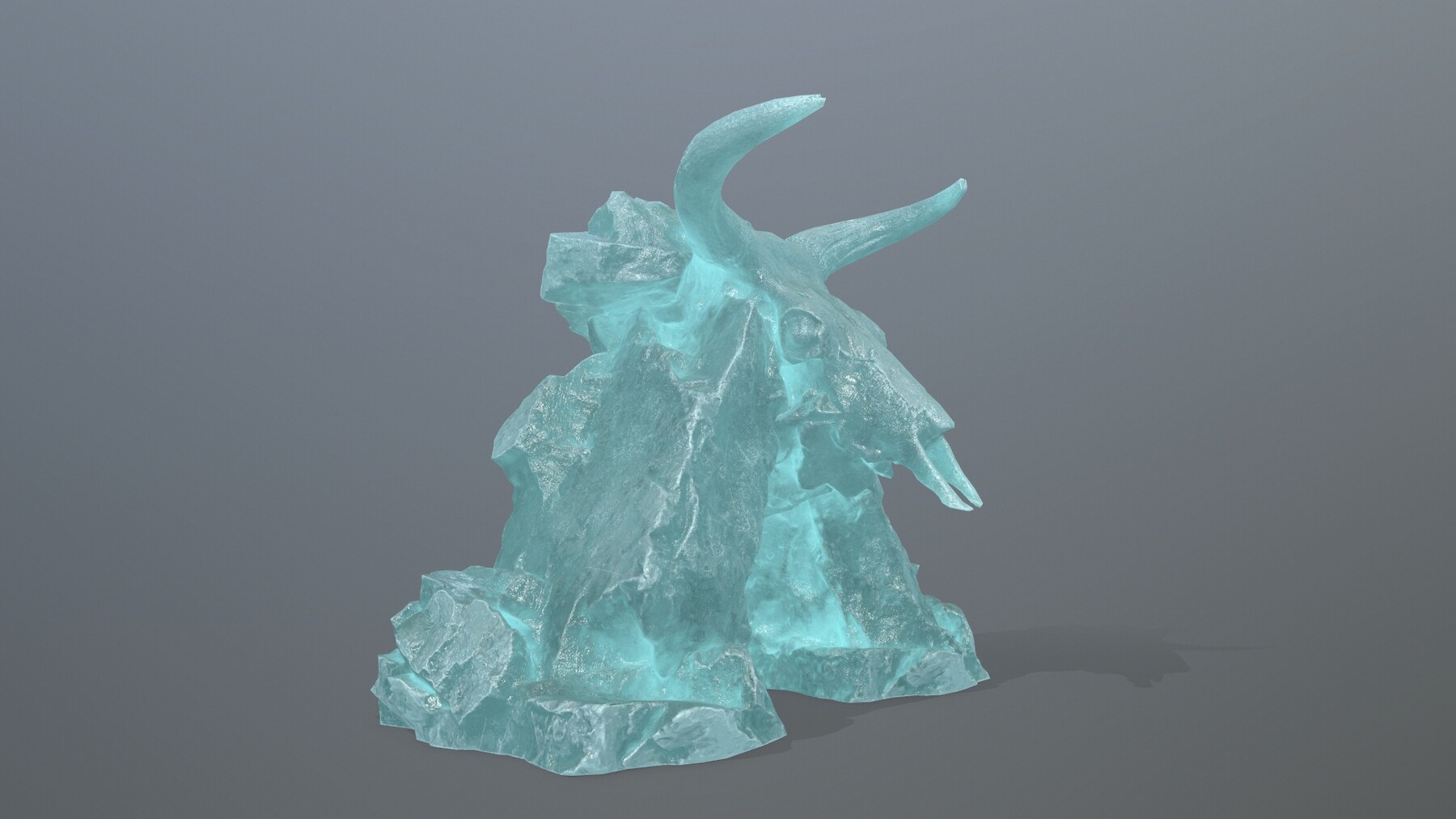 ArtStation - ice skull gate | Game Assets