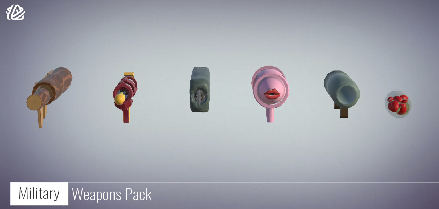 ArtStation - Weapons Pack - Low Poly 3D Military Weapons | Game Assets