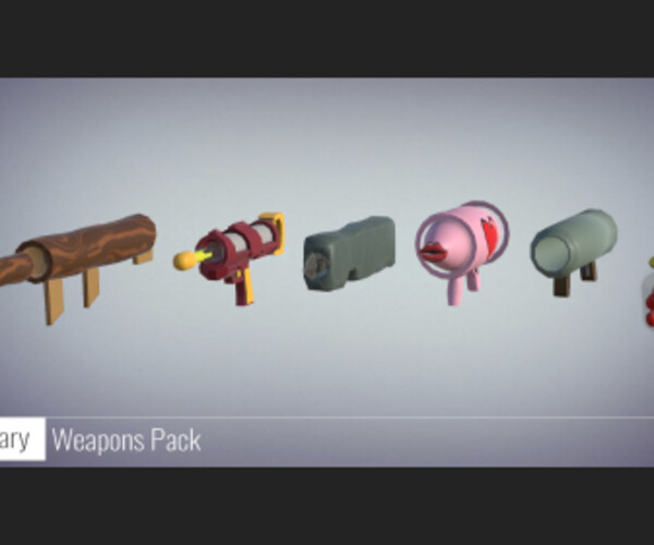 ArtStation - Weapons Pack - Low Poly 3D Military Weapons | Game Assets