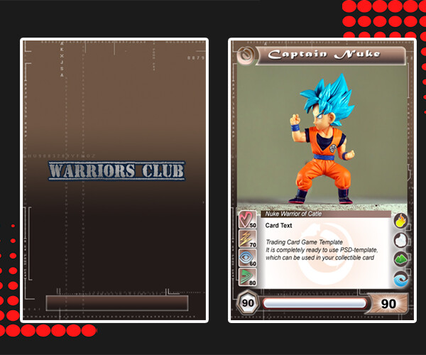 ArtStation - TCG card template photoshop V6 | Game Assets