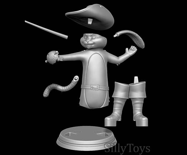 ArtStation - Puss in Boots 3D print model | Artworks