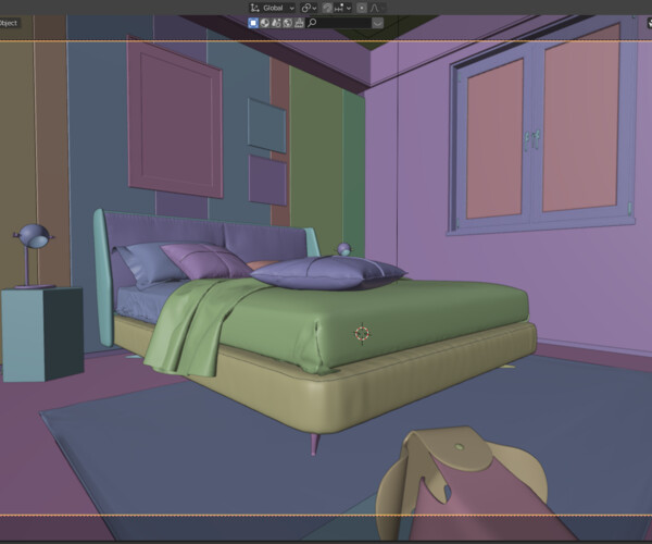 ArtStation - Sence Bedroom Blender 3.x | Game Assets