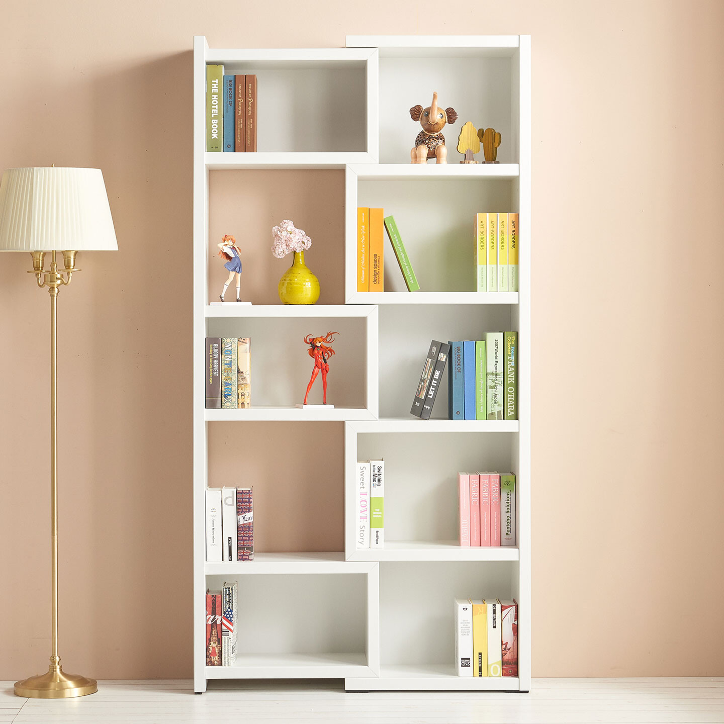 ArtStation - Corner-extended sliding 5-tier bookshelf | Resources