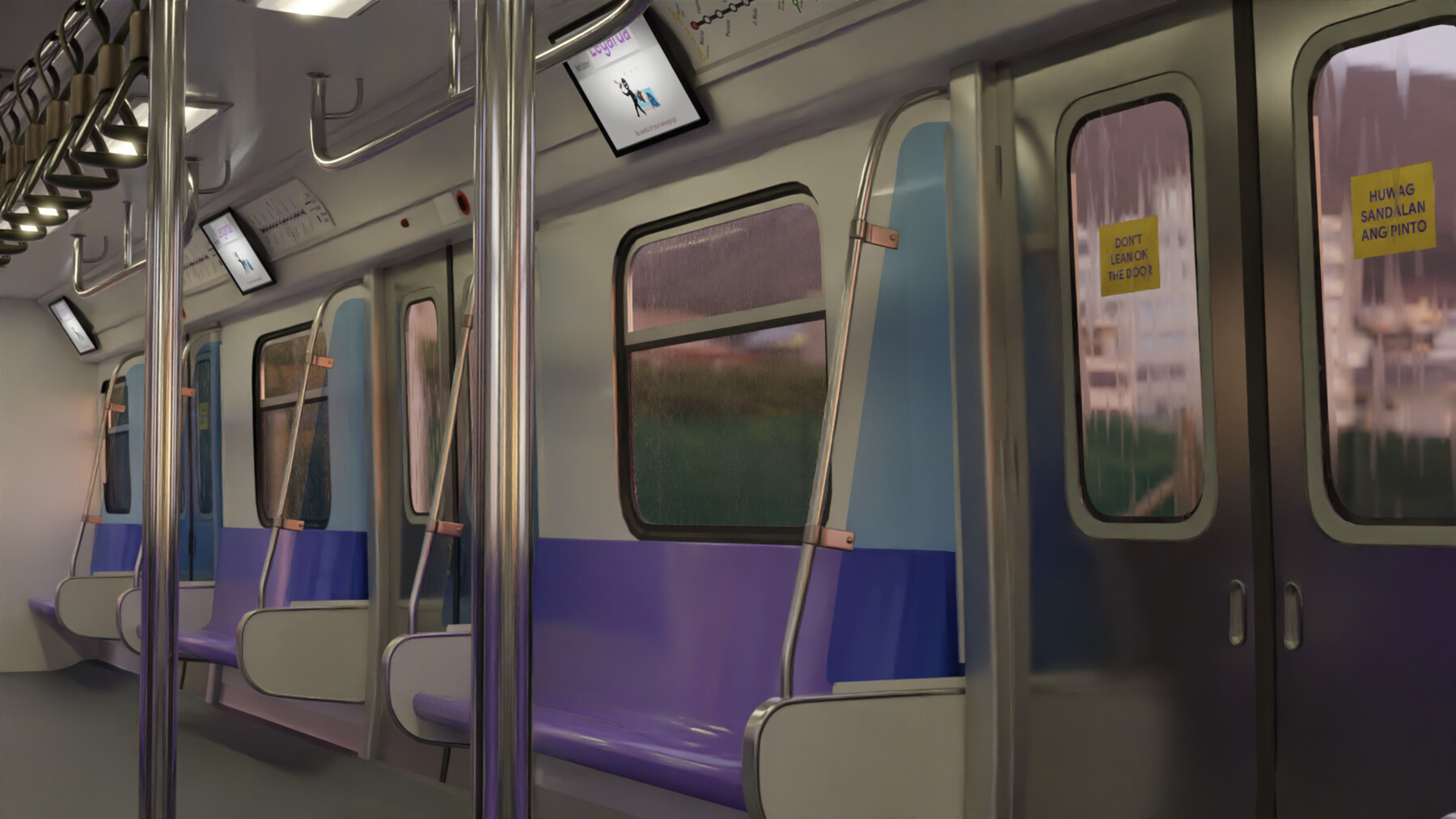ArtStation - Train Head Car Interior & Exterior Filipino LRT 2 | Game ...