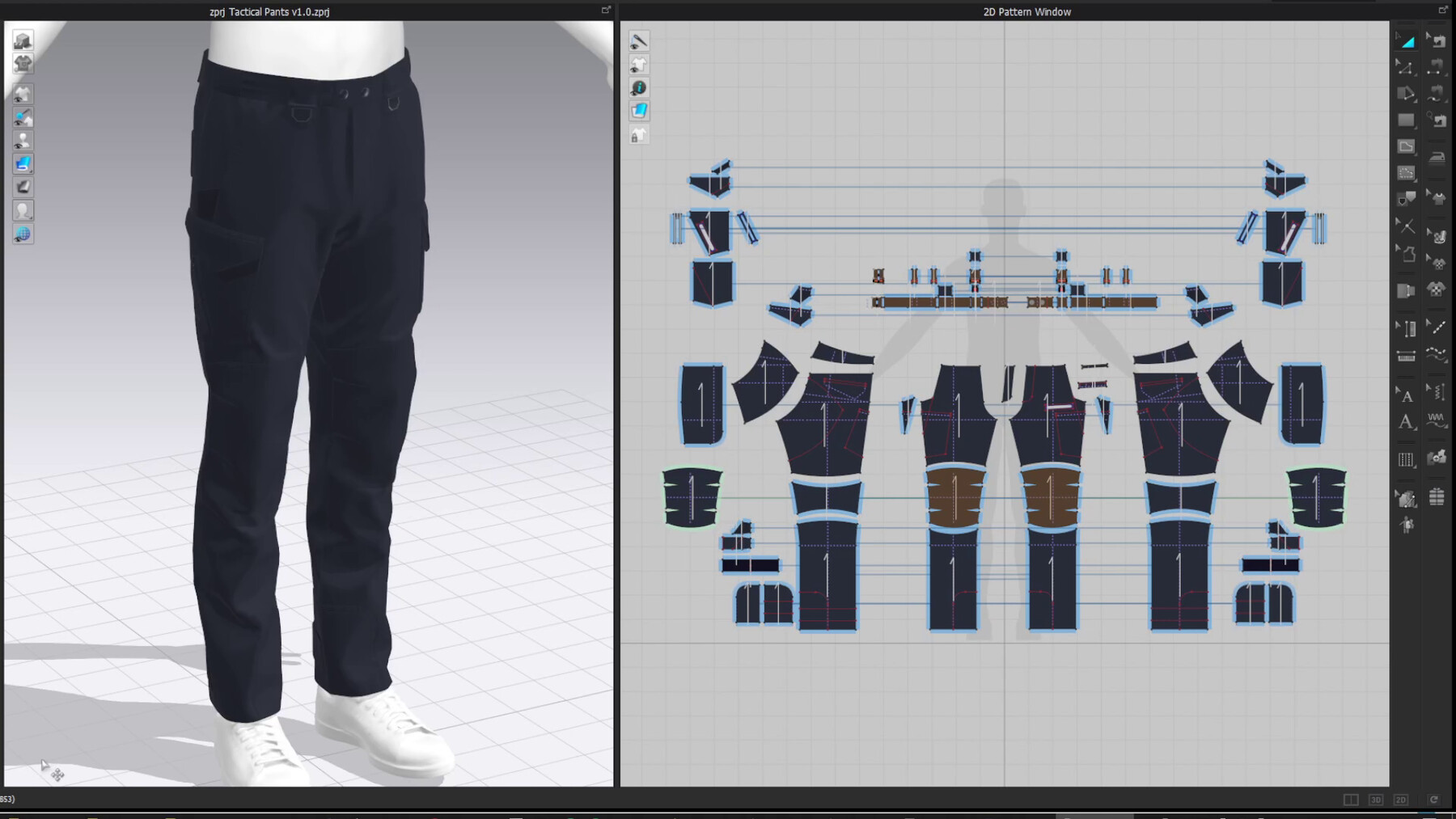 ArtStation - Tactical Cargo Pants, Marvelous Designer, Clo +obj, fbx ...