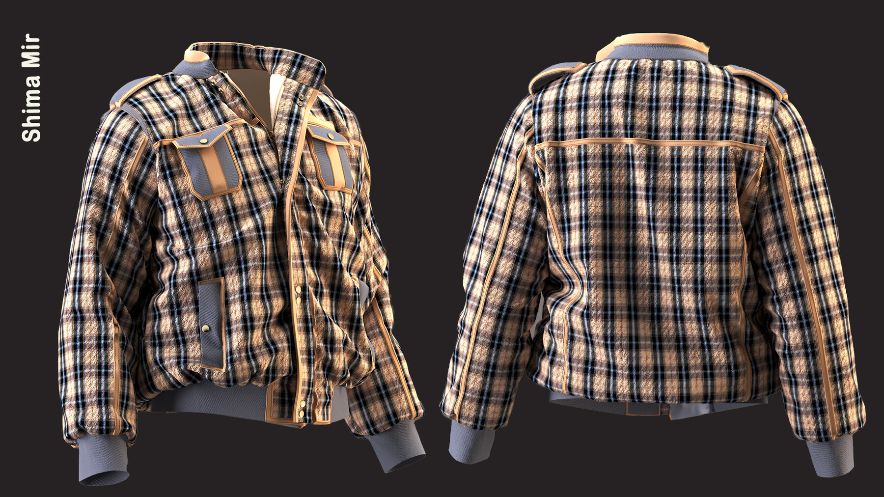 ArtStation - 3D Fleece Jacket (Zprj, Fbx, Obj, Max,Mtl)+(Textures ...