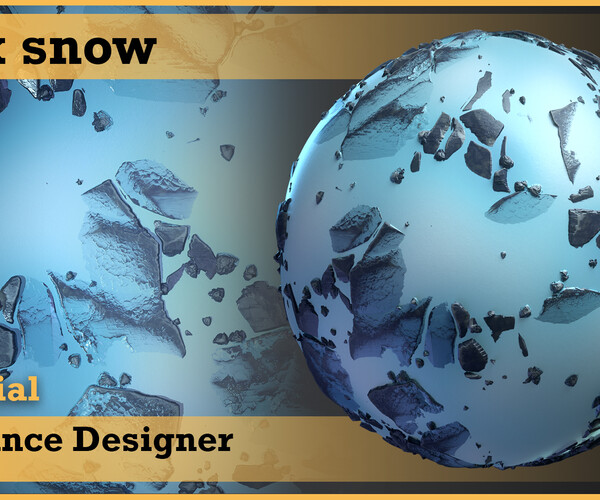 ArtStation - Rock Snow - VOL 01 - substance designer | Game Assets