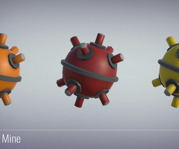 ArtStation - Sea Mine - Military (Naval) 3D Weapons | Game Assets