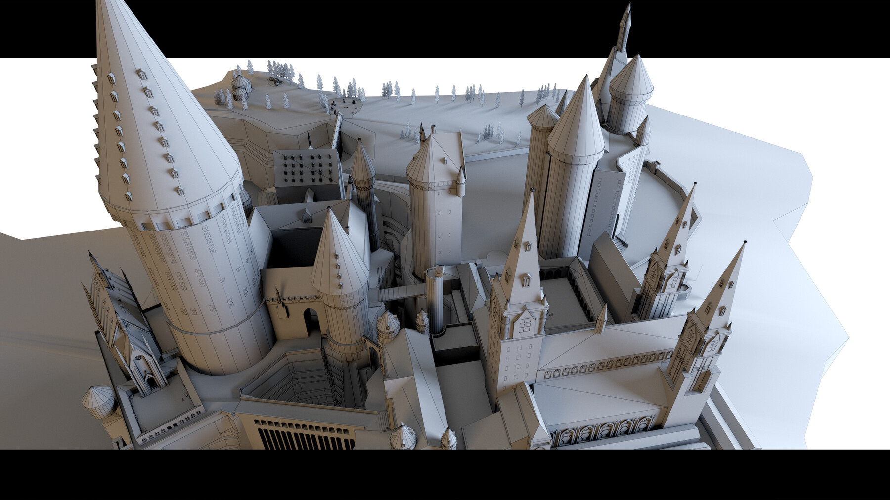 Hogwarts Castle 3d Model