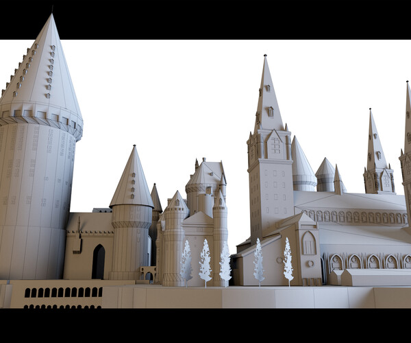 ArtStation - Hogwarts- 3d Model | Resources