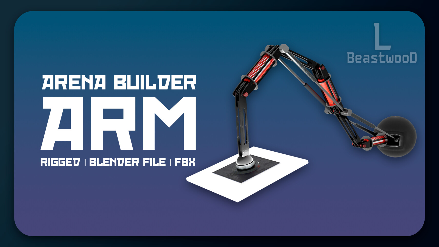 ArtStation - Mechanical Robot Arm Arena Builder Rigged | Game Assets