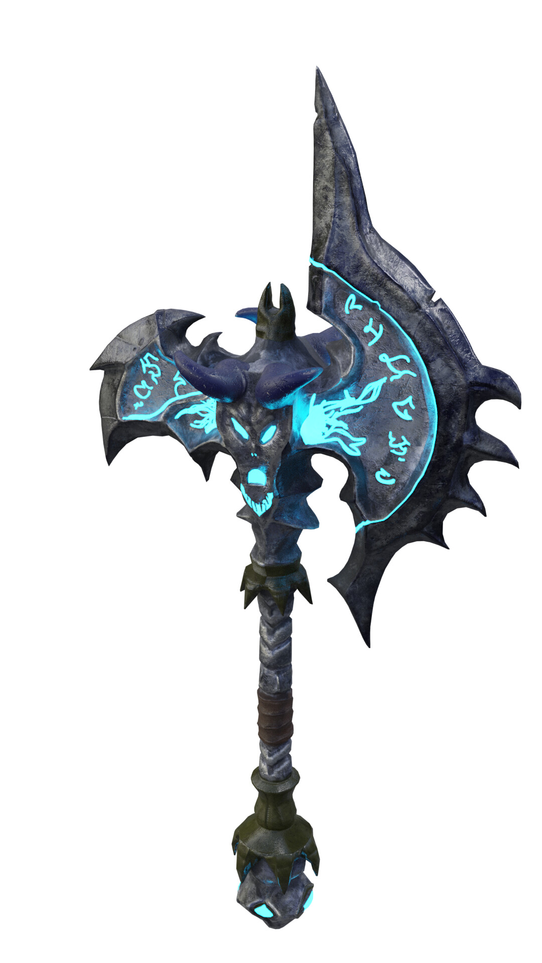 ArtStation - Stylized axe weapon shadowmourne from WOW low-poly game ...