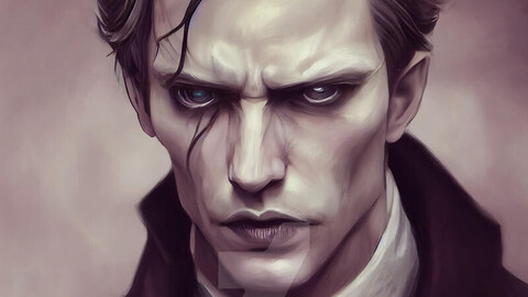 ArtStation - Male vampire elegant style 3 | Artworks