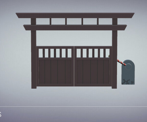 ArtStation - 3D Gates - Exterior | Game Assets