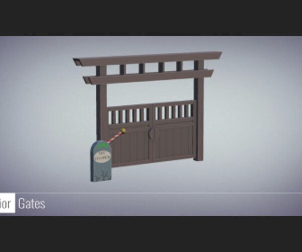 ArtStation - 3D Gates - Exterior | Game Assets