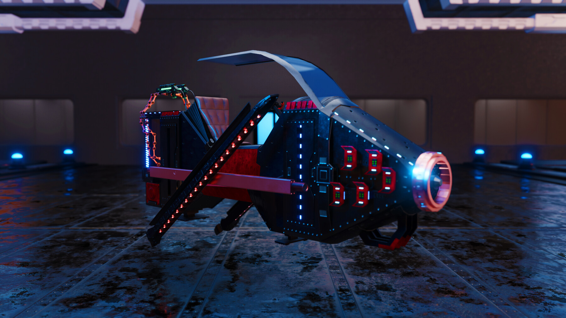 ArtStation - SCI-FI HOVER BIKE | Resources