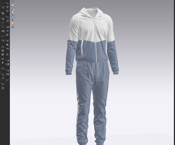 ArtStation - Male Tracksuit, marvelous designer,clo3d | Game Assets