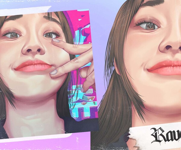 ArtStation - LOONA Chuu Vector Poster Art (PNG Clipart Included) | Artworks