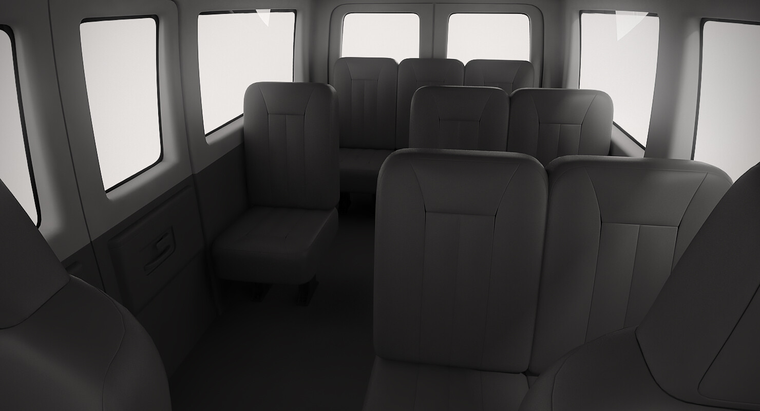 ArtStation - Ford E-Series E-350 Passenger Van | Resources