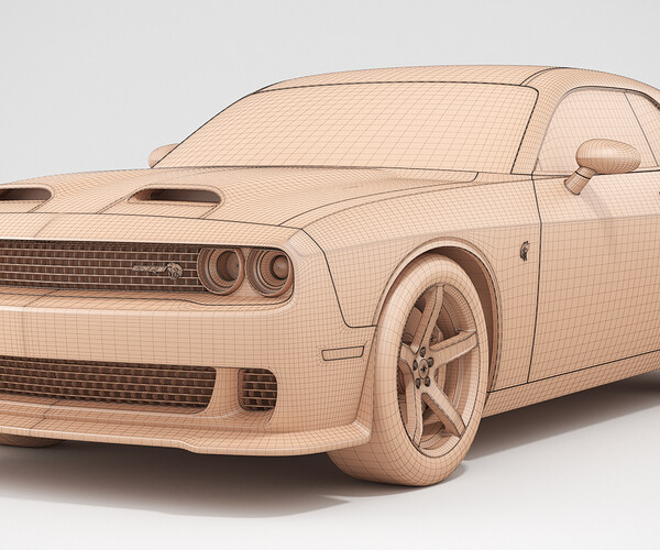ArtStation - Dodge Challenger Hellcat 2019 | Resources