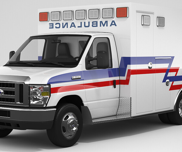 ArtStation - Ford E-Series Ambulance | Resources