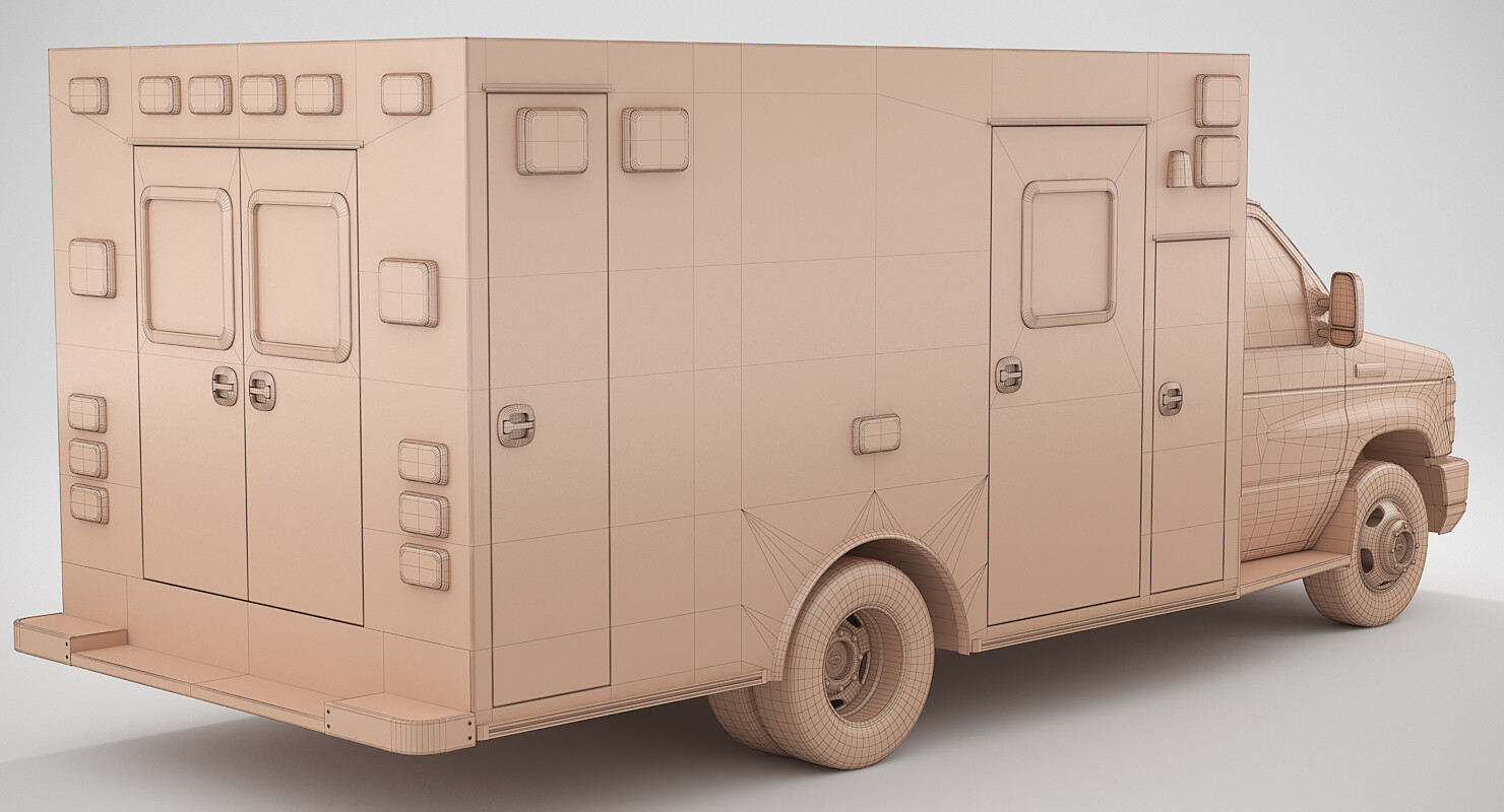 ArtStation - Ford E-Series Ambulance | Resources