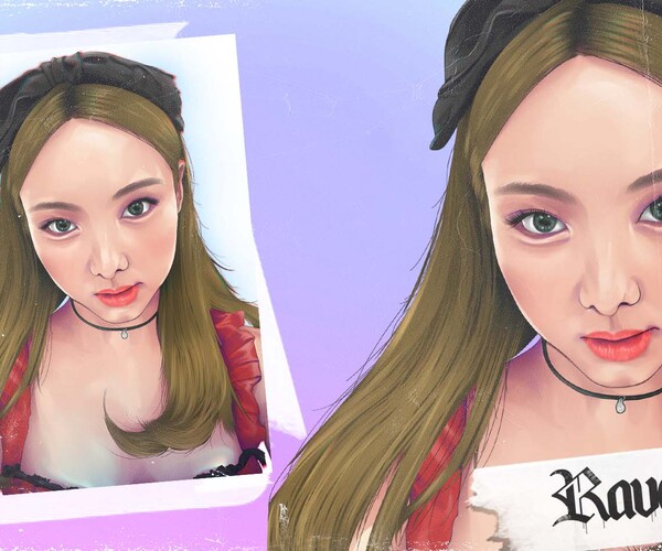 ArtStation - TWICE Nayeon Poster Art (PNG Clipart Included) | Artworks