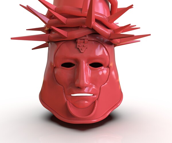 ArtStation - The Penitent One Helmet Blasphemous Stoic Mask | Resources