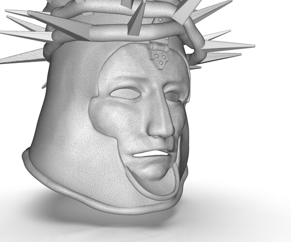 ArtStation - The Penitent One Helmet Blasphemous Stoic Mask | Resources