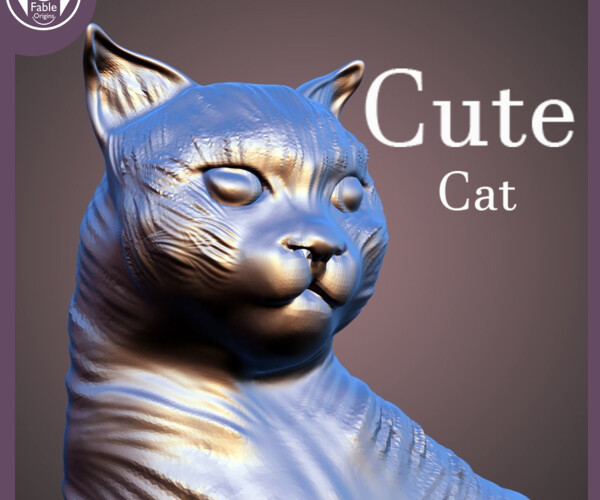 ArtStation - Cat 3D Print Model | Resources