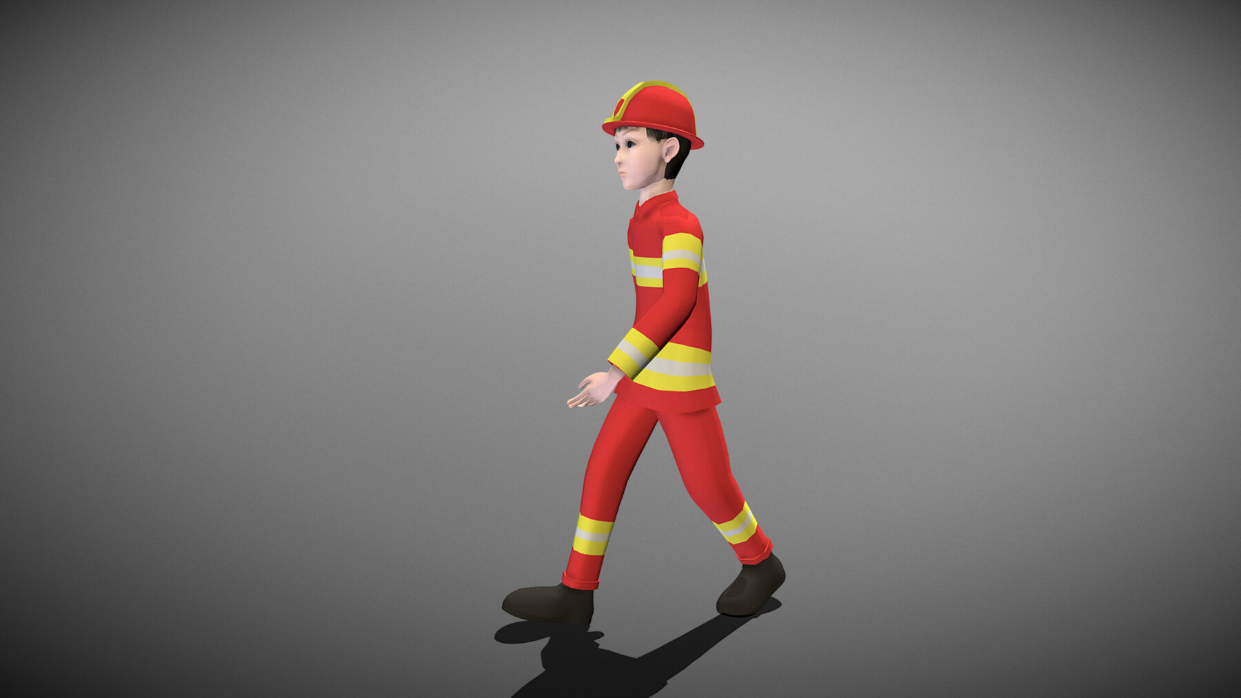 ArtStation - Cartoon Fireman | Game Assets