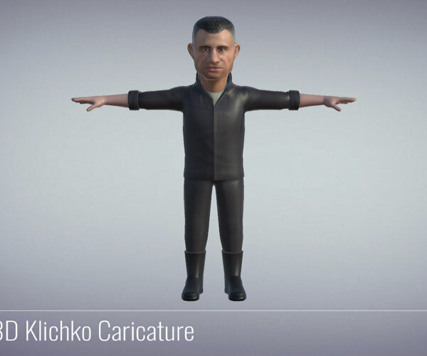 ArtStation - Vitaliy Klychko - 3D Caricature (political) | Game Assets