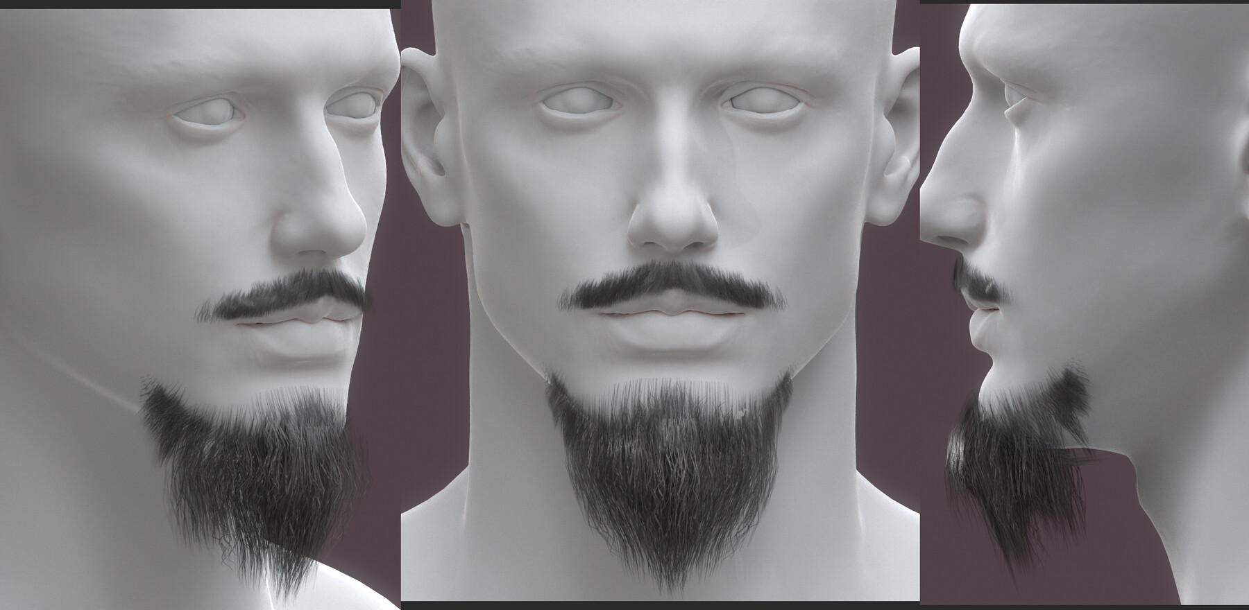 ArtStation - 10 sexy Real Time Hair Card Beard and Mustache pack beard ...