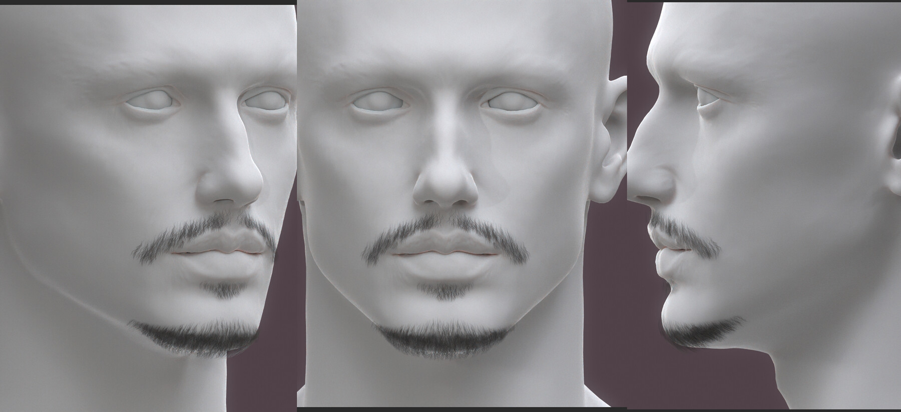 ArtStation - 10 sexy Real Time Hair Card Beard and Mustache pack beard ...