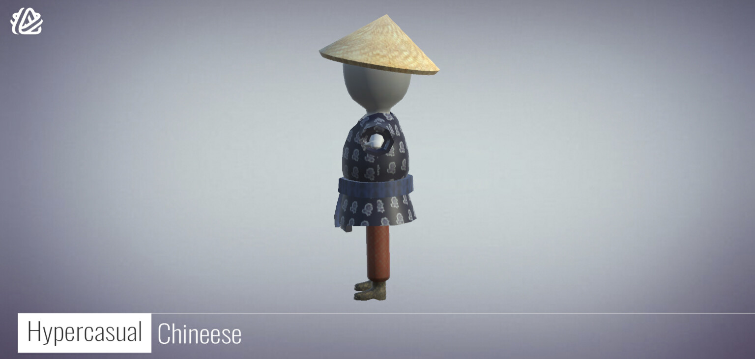 ArtStation - 3D Chineese Stickman - Hypecasual | Game Assets