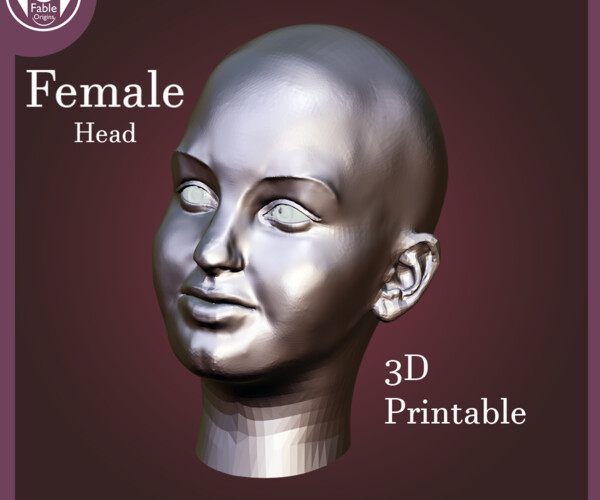 ArtStation - Female Head 3D Printable | Resources