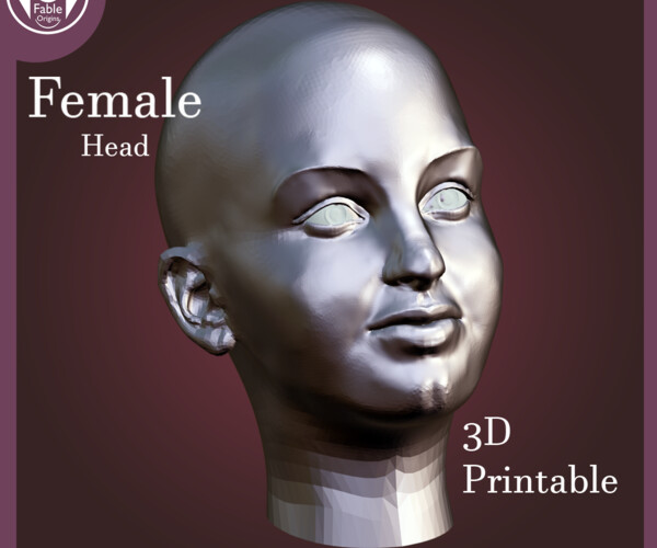 ArtStation - Female Head 3D Printable | Resources