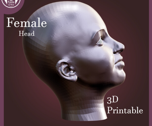 ArtStation - Female Head 3D Printable | Resources