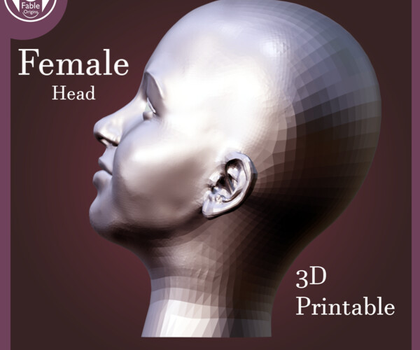 ArtStation - Female Head 3D Printable | Resources