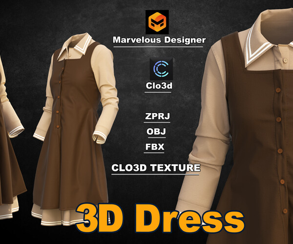 ArtStation - Dress | Game Assets