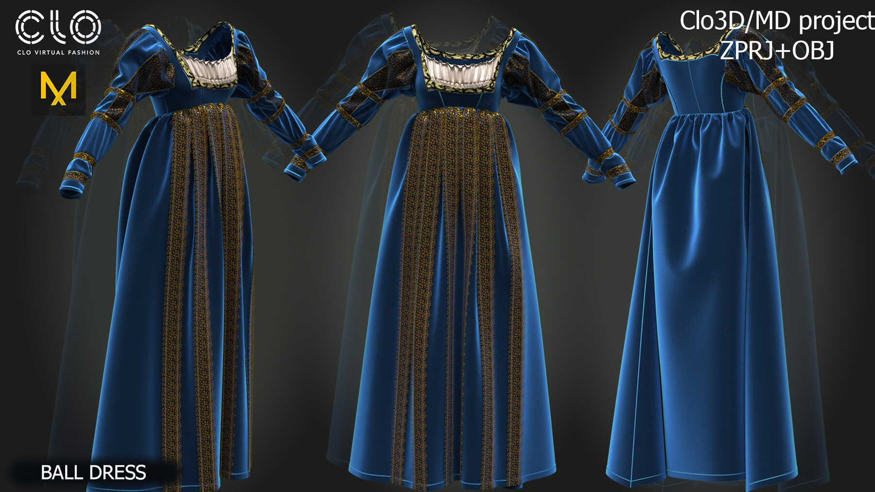ArtStation - Ball dress | Game Assets