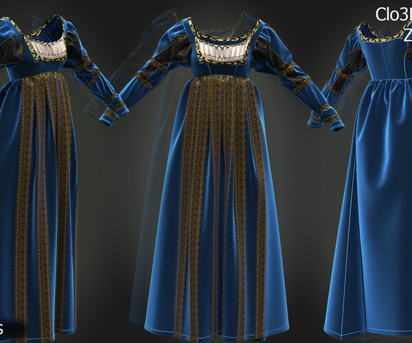 ArtStation - Ball dress | Game Assets