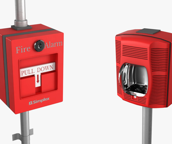 ArtStation - Fire Alarm Set | Game Assets