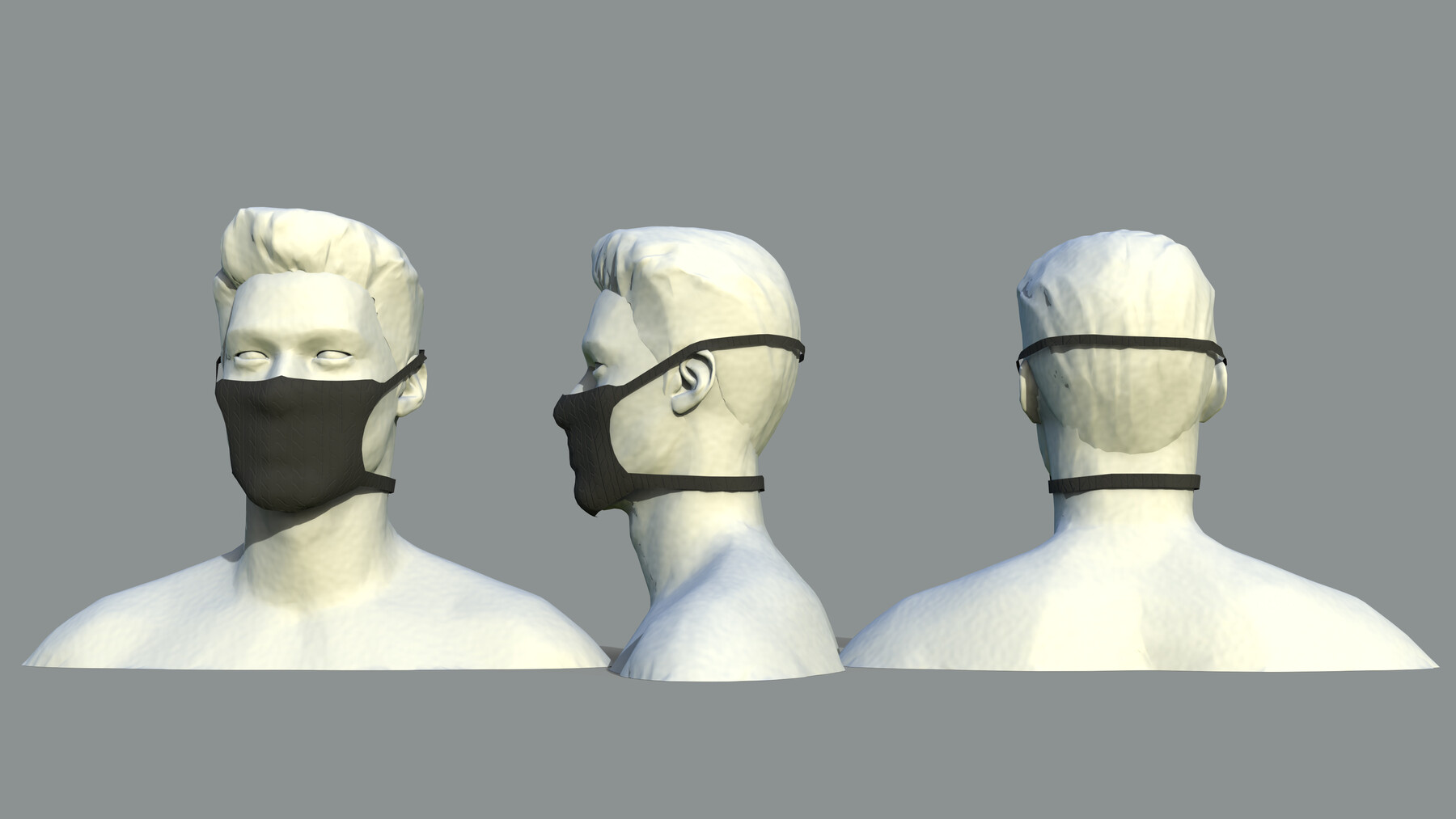 ArtStation - 15 Face Mask Low Poly Pack With UV | Game Assets