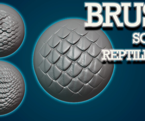 ArtStation - Brush Scales, Reptile skin | Brushes